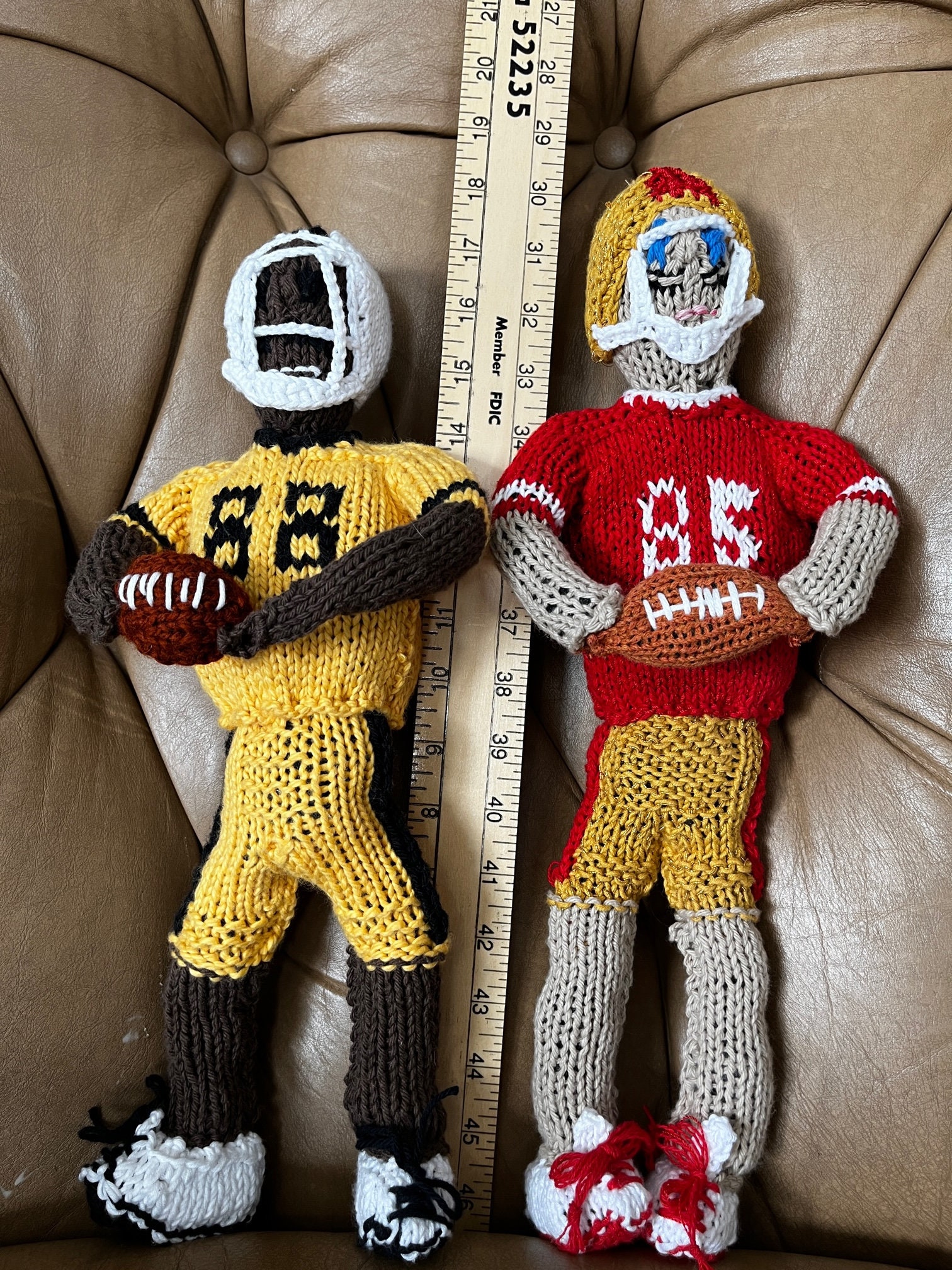 Knitted Football Player - Pattern - Etsy