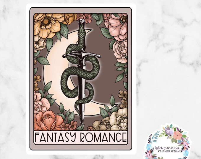 Fantasy Romance Tarot Card Trope Sticker/ Book Lover Sticker / Reader ...