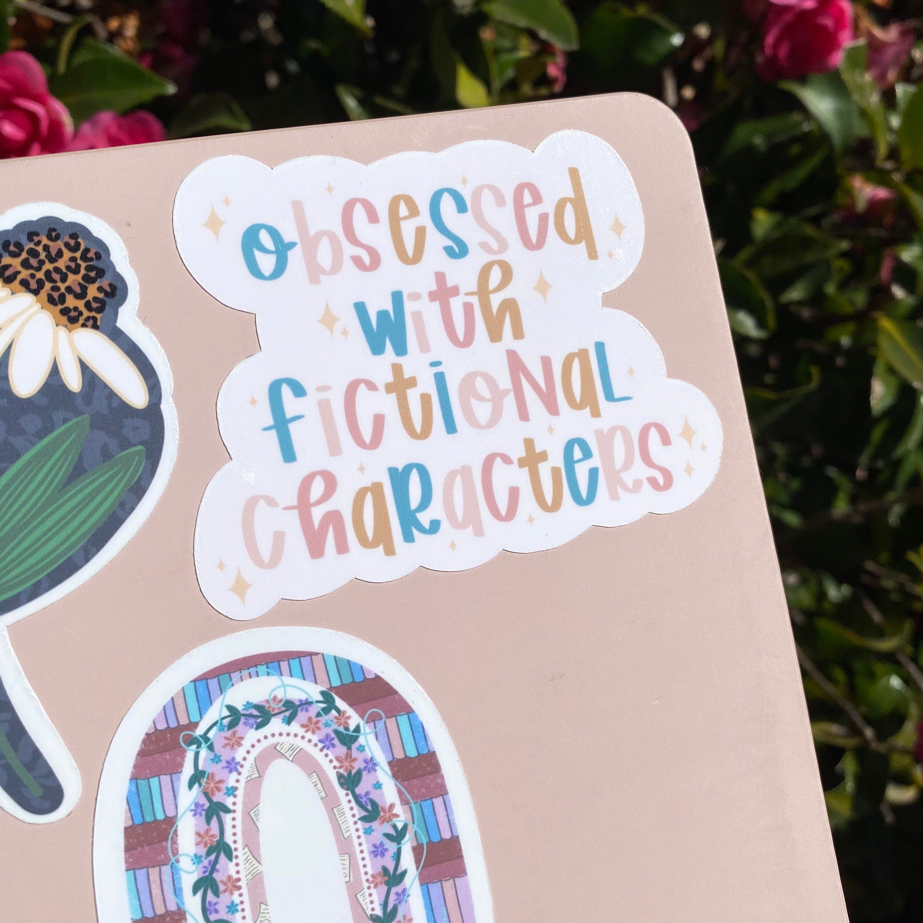 Obsessed With Fictional Characters Vinyl Sticker/ Reading/ | Etsy