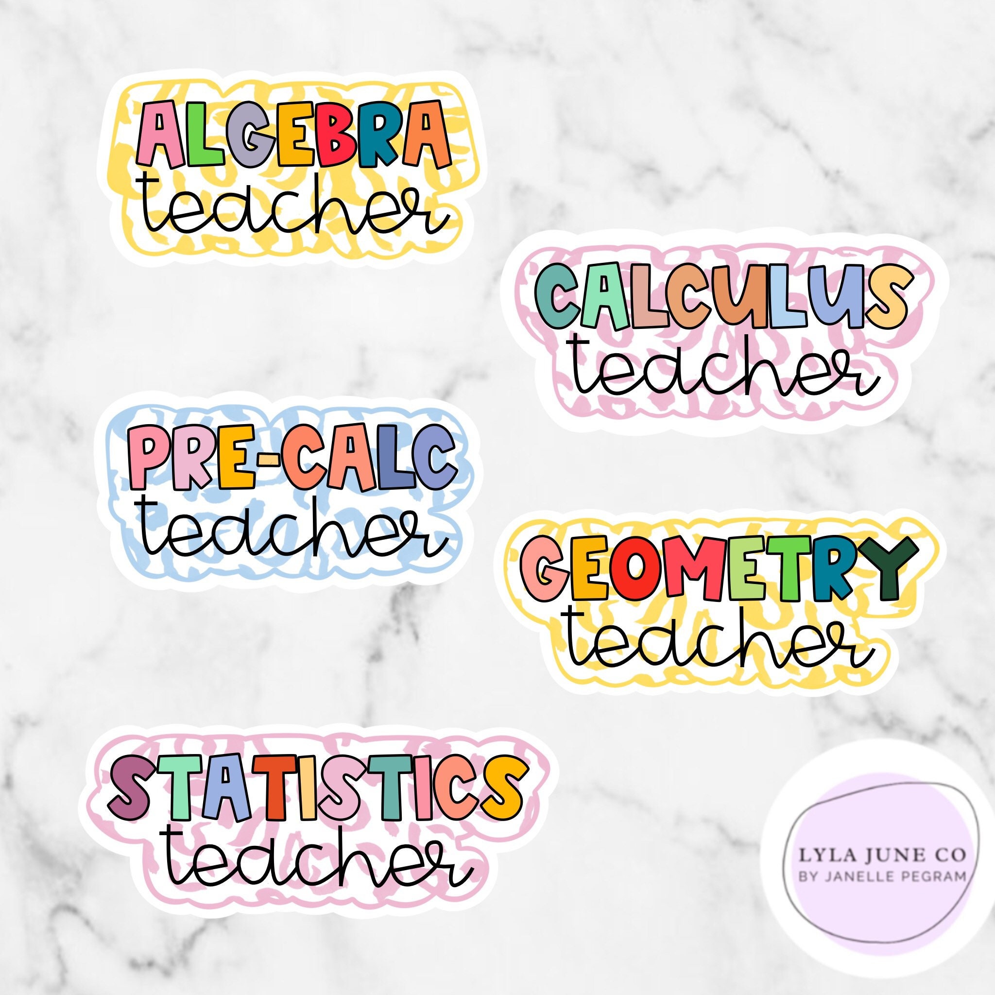 Math teacher vinyl sticker / algebra teacher / calculus | Etsy
