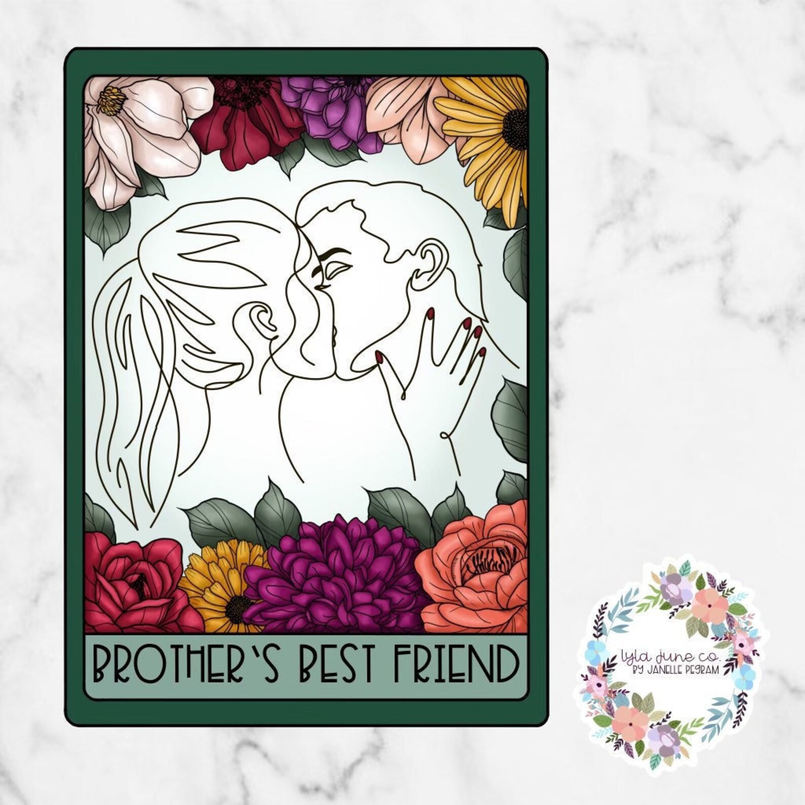 Brothers Best Friend Romance Tarot Card Trope Sticker/ Book - Etsy