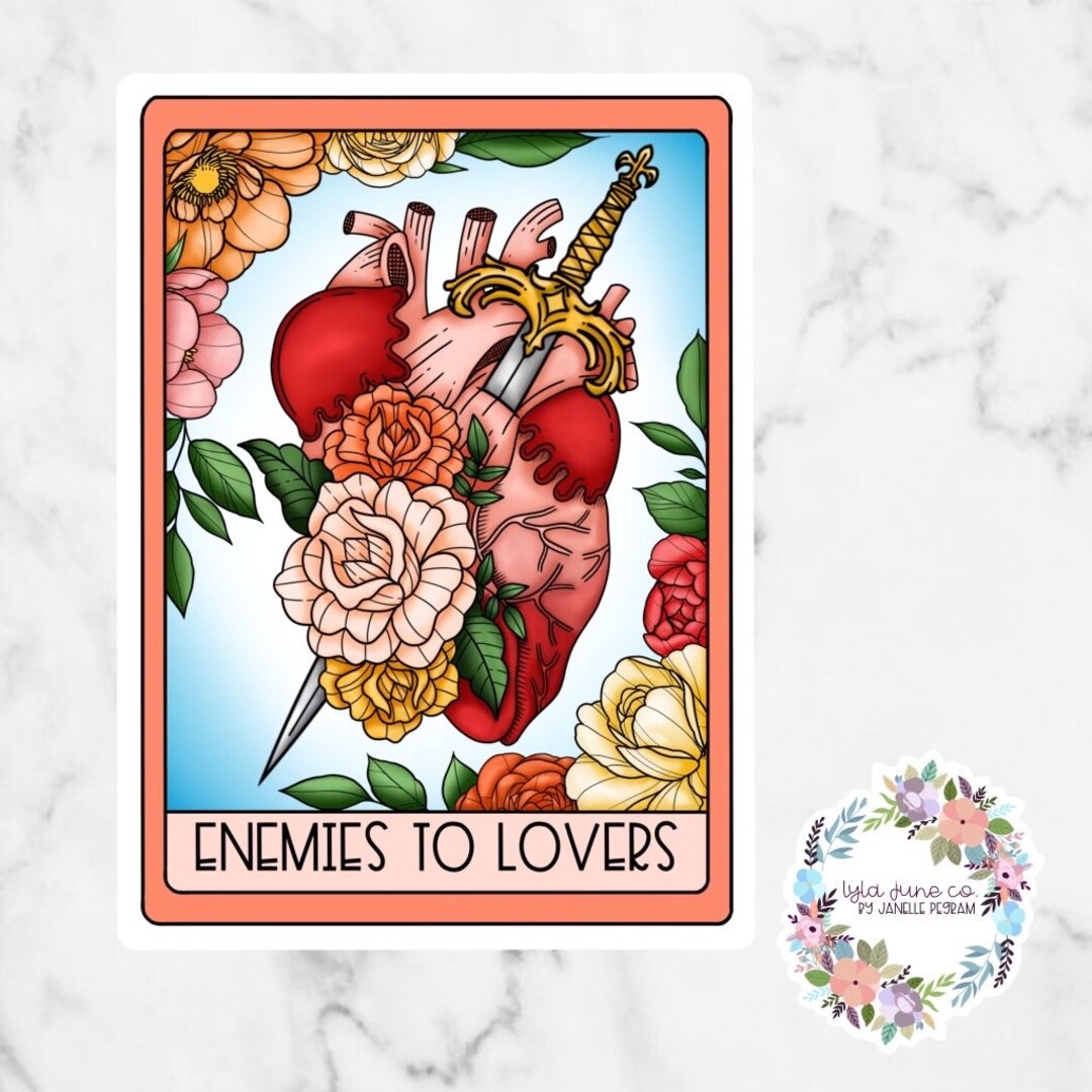 Enemies to Lovers Tarot Card Sticker / Kandi Steiner Sticker / Meet ...