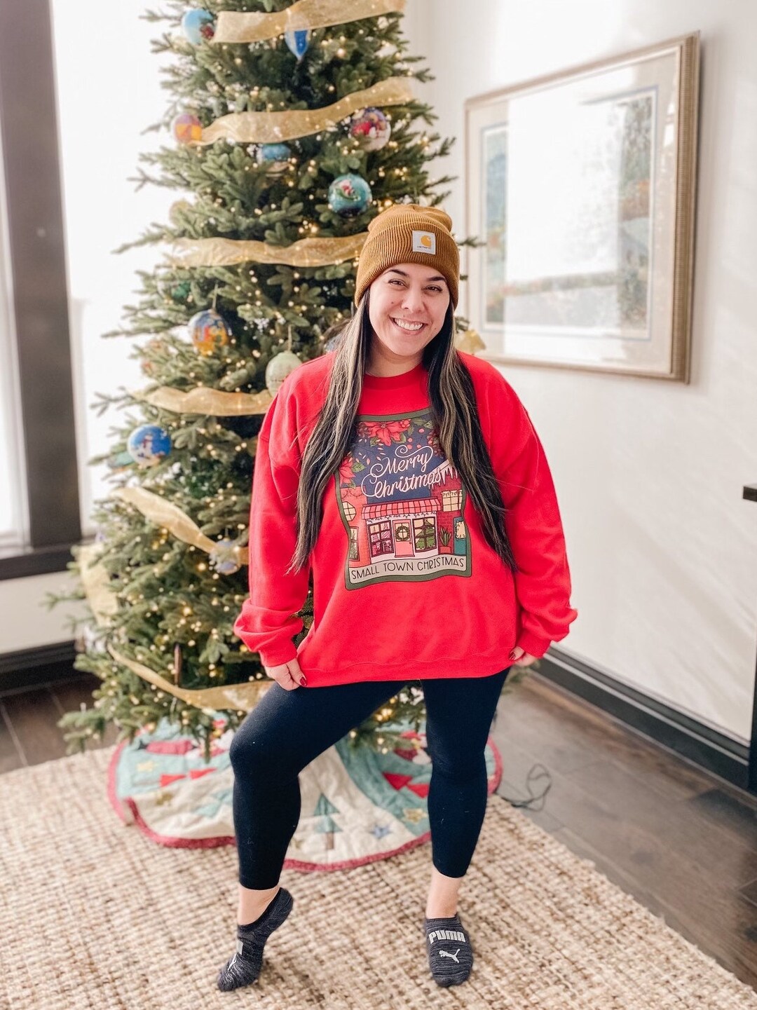 Small Town Christmas Trope Tarot Card Unisex Sweatshirt - Etsy