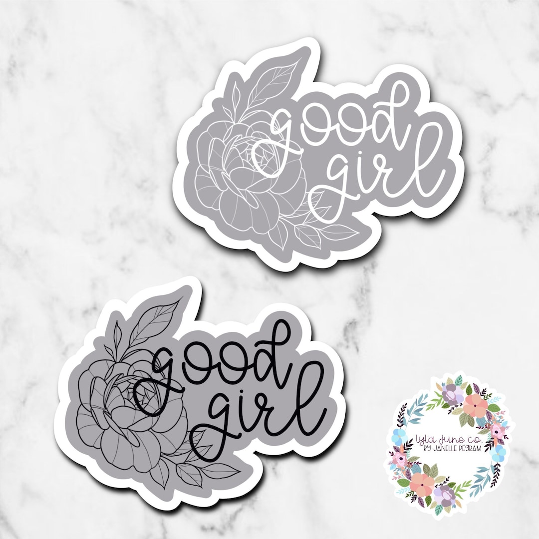 Good Girl Sticker / Book Lover / Reader Trope / Book Obsessed / Bookish ...