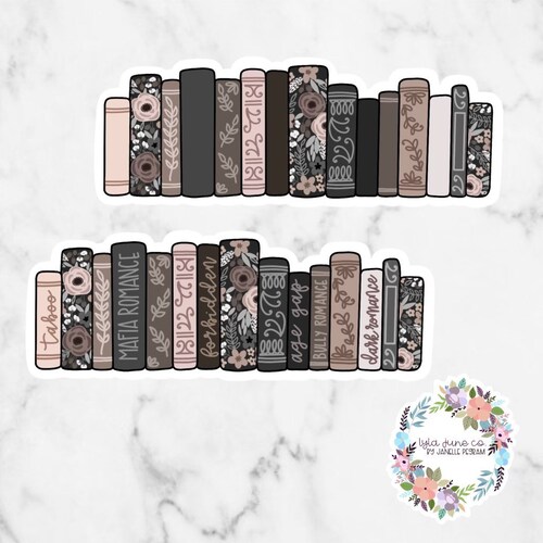 Dark Romance Book Stack Sticker / Book Lover / Reader Trope / - Etsy Canada