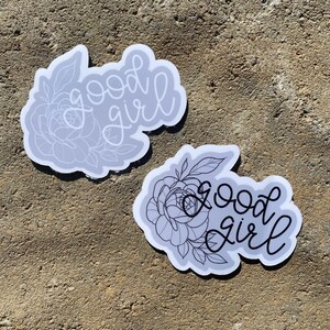 Good Girl Sticker / Book Lover / Reader Trope / Book Obsessed / Bookish ...