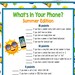 Summer Whats in Your Phone, Party Game, Phone Game, for Adults Kids ...