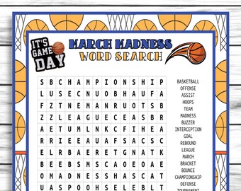 March Word Search - Etsy
