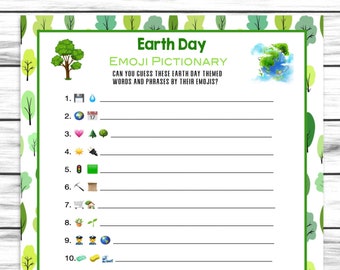 Earth Day Scavenger Hunt Game Earth Day Game for Kids & - Etsy