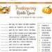 Thanksgiving Riddle Game, Printable or Virtual Turkey Day Trivia Quiz ...