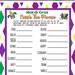 Mardi Gras Party Game, Finish the Phrase, Word Game, Mardi Gras Game ...