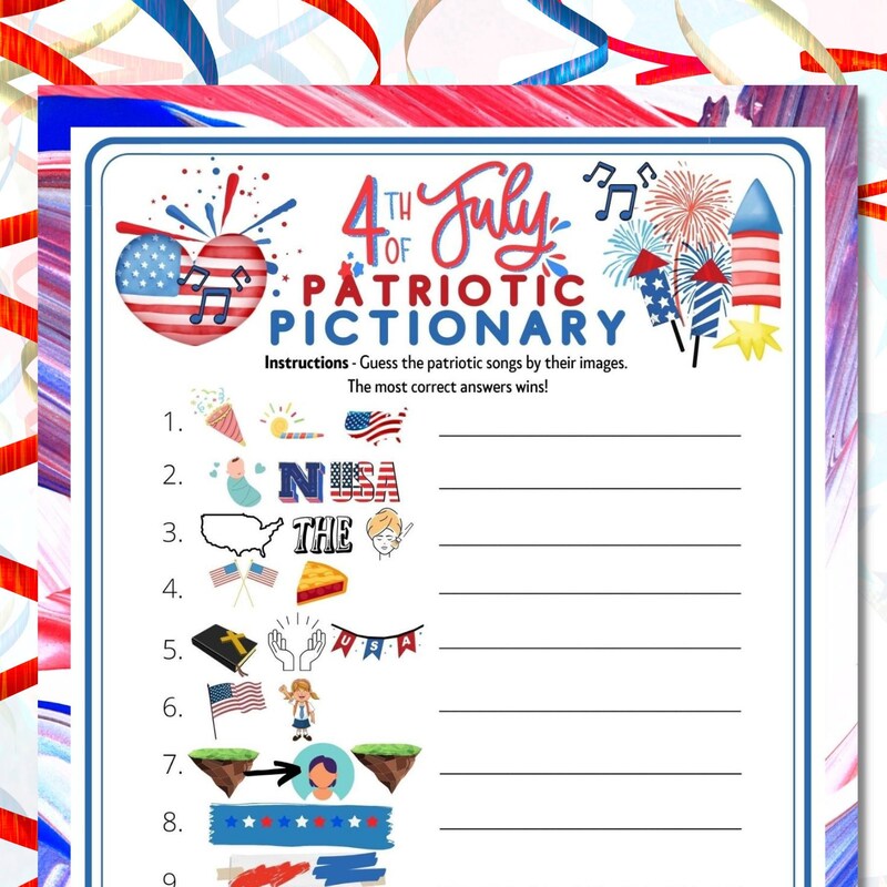 Patriotic Game - Etsy