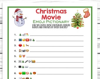 Christmas Emoji Movie | Etsy