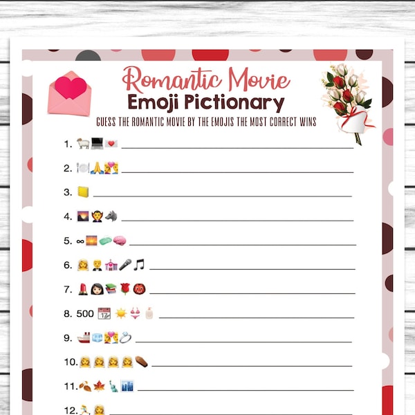Emoji Movie Pictionary - Etsy