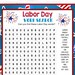 Labor Day Word Search, Party Game, Word Find Game, for Adults Kids ...