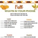 Fall Whats in Your Phone Game, Printable or Virtual Fun Game for Adults ...