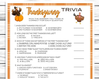 Thanksgiving Riddle Game Printable or Virtual Turkey Day | Etsy