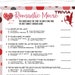 Valentines Romantic Movie Trivia Game,virtual or Printable V-day Party ...