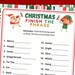 Printable Finish the Phrase Christmas Game,holiday Party Quiz Kids ...