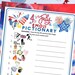 4th of July Emoji Pictionary Game Quiz, for Adults Kids, Summer Party ...