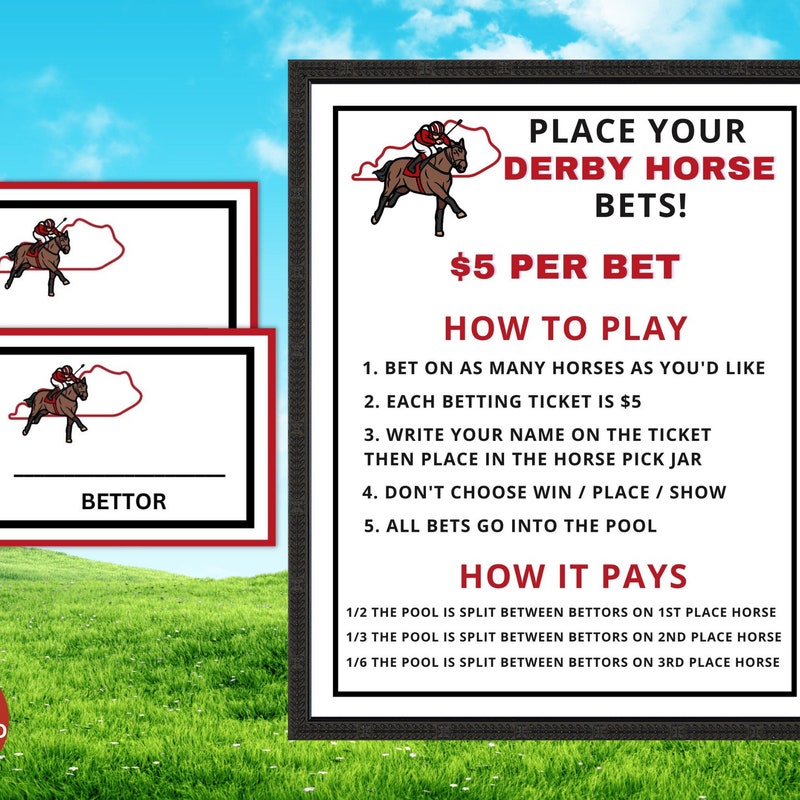 Kentucky Derby Race Sheet - Etsy