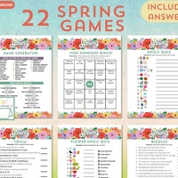 INSTANT DOWNLOAD Spring Word Search Printable - Spring Game Printable ...