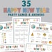 Happy New Year's Game Bundle| Printable Family Games | Virtual Party ...