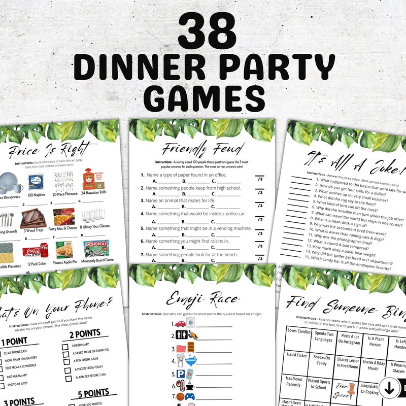 Printable Dinner Ideas - Etsy