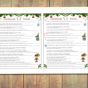 Christmas Trivia Game, Christmas Quiz, Christmas Party Game, Xmas ...