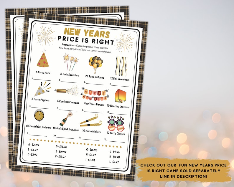 Christmas Guess Price Game Printable or Virtual Xmas Day Quiz - Etsy