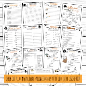 Halloween Find the Guest Bingo, Ice Breaker Party Game, for Adults Kids ...