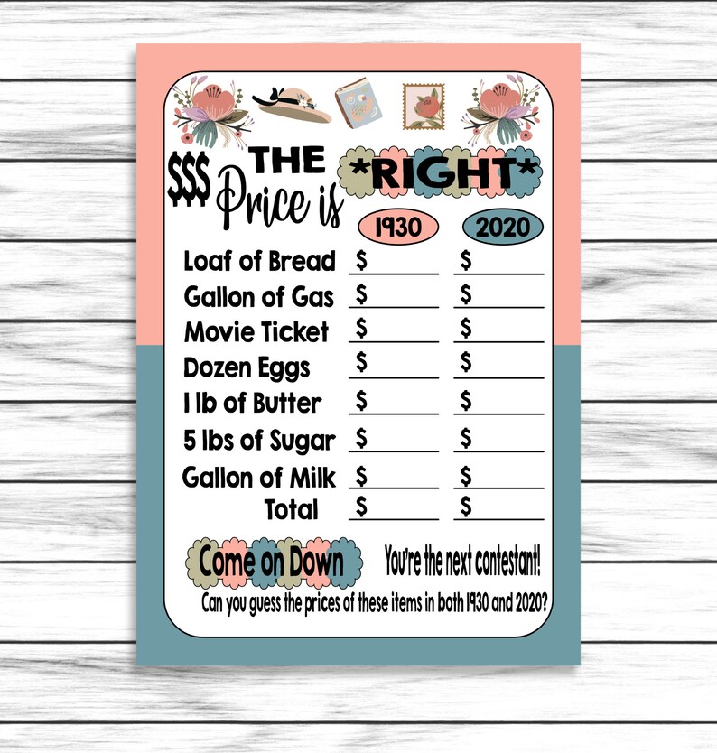 90th Birthday Party Games 90th Birthday Ideas 1930 Trivia Etsy