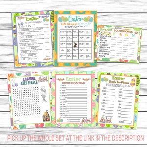 Easter Trivia Game, Easter Game, Trivia Game, Easter Party Game, Easter ...