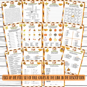 Fall Whats in Your Phone Game, Printable or Virtual Fun Game for Adults ...