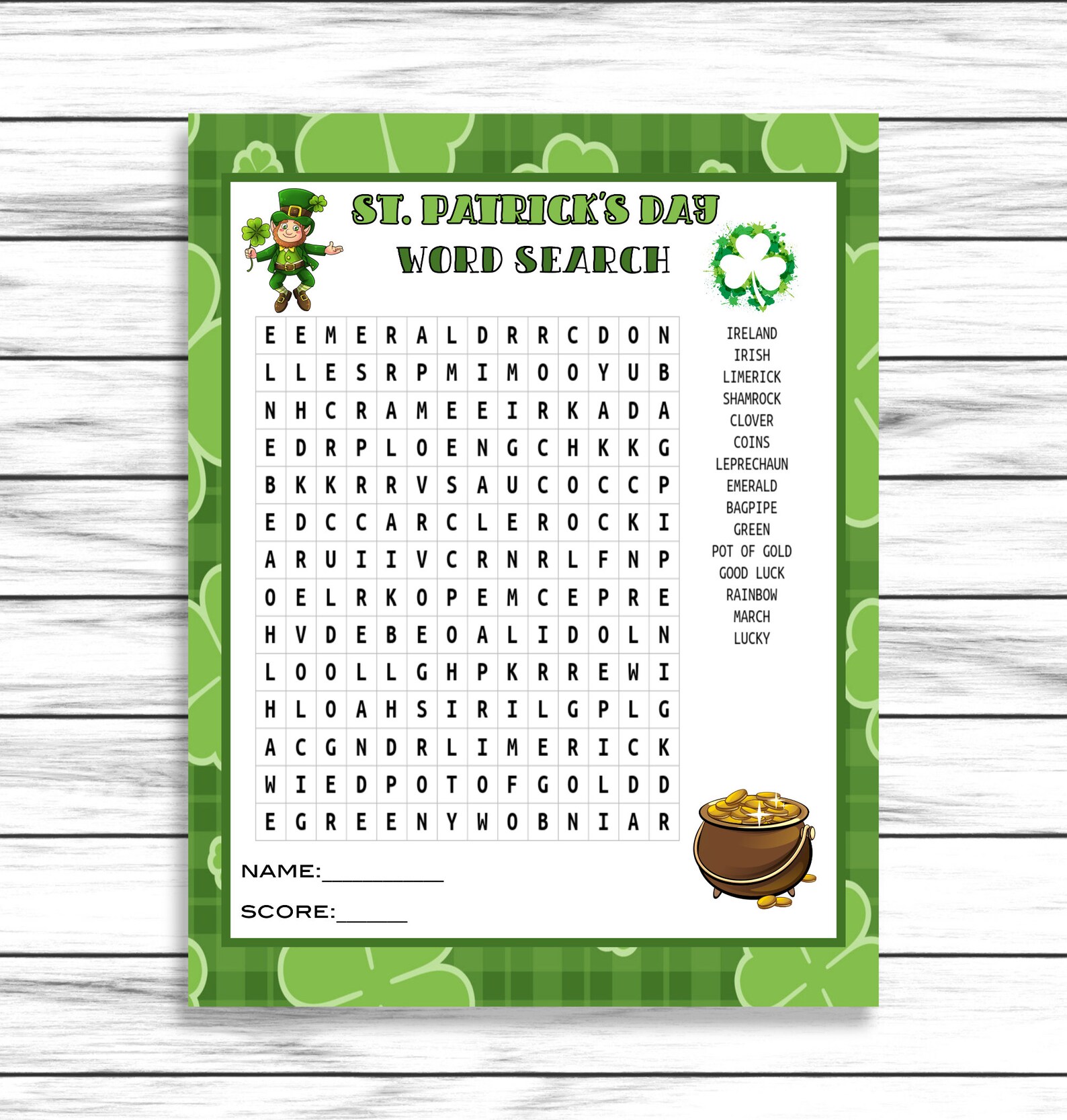 St Patricks Day Games St Patricks Day Party Games Trivia | Etsy