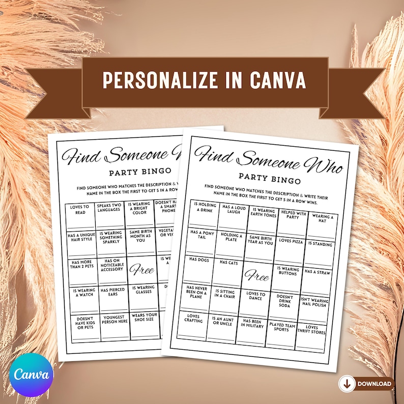 Find Someone Who Bingo Icebreaker Template | Icebreaker Printable Games ...