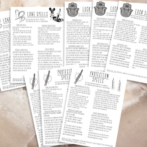 15 Baby Witch Spells & Spell Casting Printable Book of Shadows Pages ...