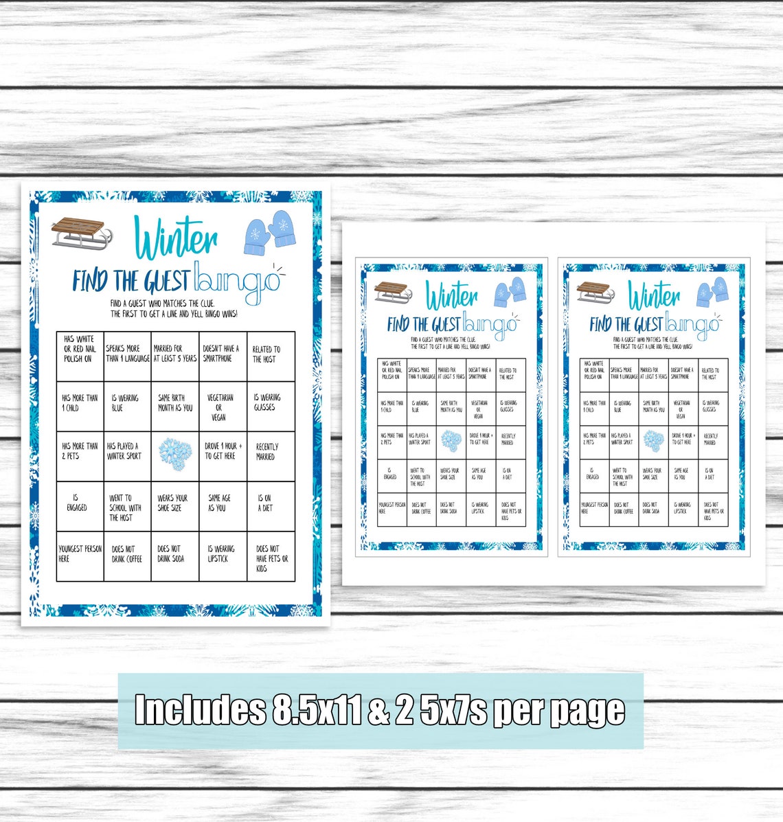 Winter Fun Games Winter Party Games Trivia Scattergories - Etsy