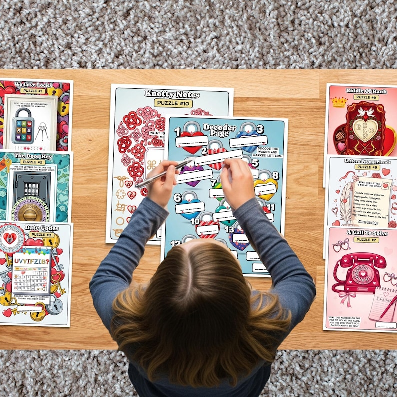 Valentine’s Day Escape Room Printable | the Love Locks Code Breaker ...