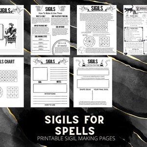 Digital Sigils Book of Shadows Pages | How to Make & Use Sigils Guide in Witchcraft | Sigils ...