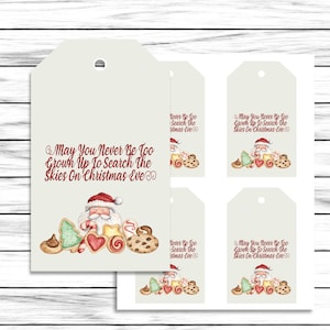 Christmas Cookie Gift Tags, Printable Christmas Gift Tags, DIY Xmas ...