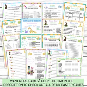 Easter Printable Name Famous Bunny Game | Adults Kids Idea | Fun Family ...