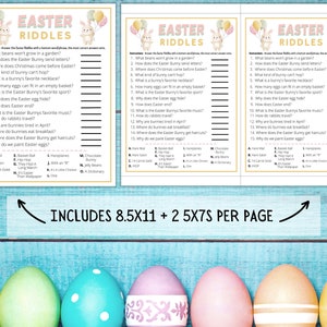Fun Easter Riddles Printable Game | Family Activity | Kids or Adults ...