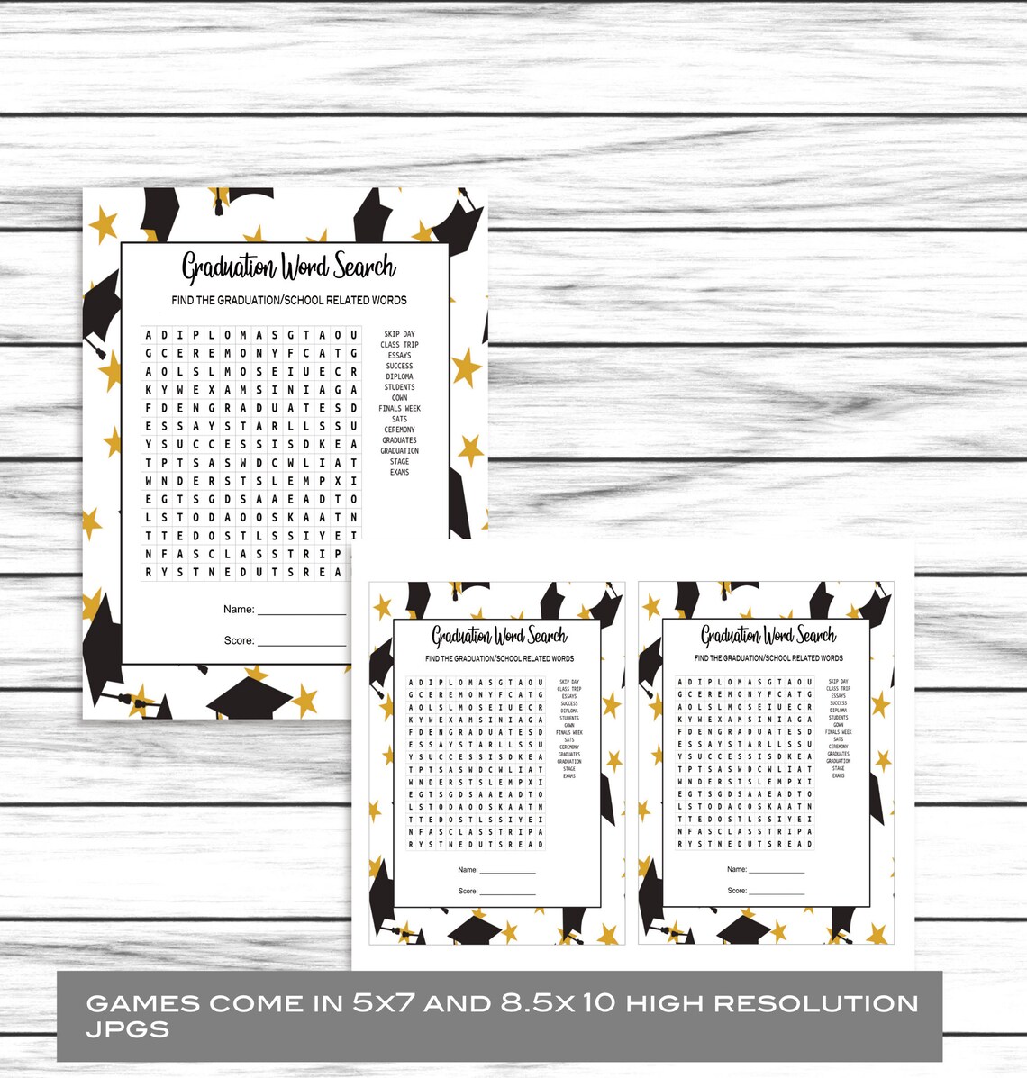 Graduation Trivia Games Graduation Party Graduation Games | Etsy