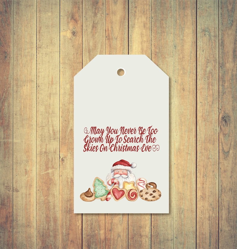 Christmas Cookie Gift Tags Printable Christmas Gift Tags DIY - Etsy