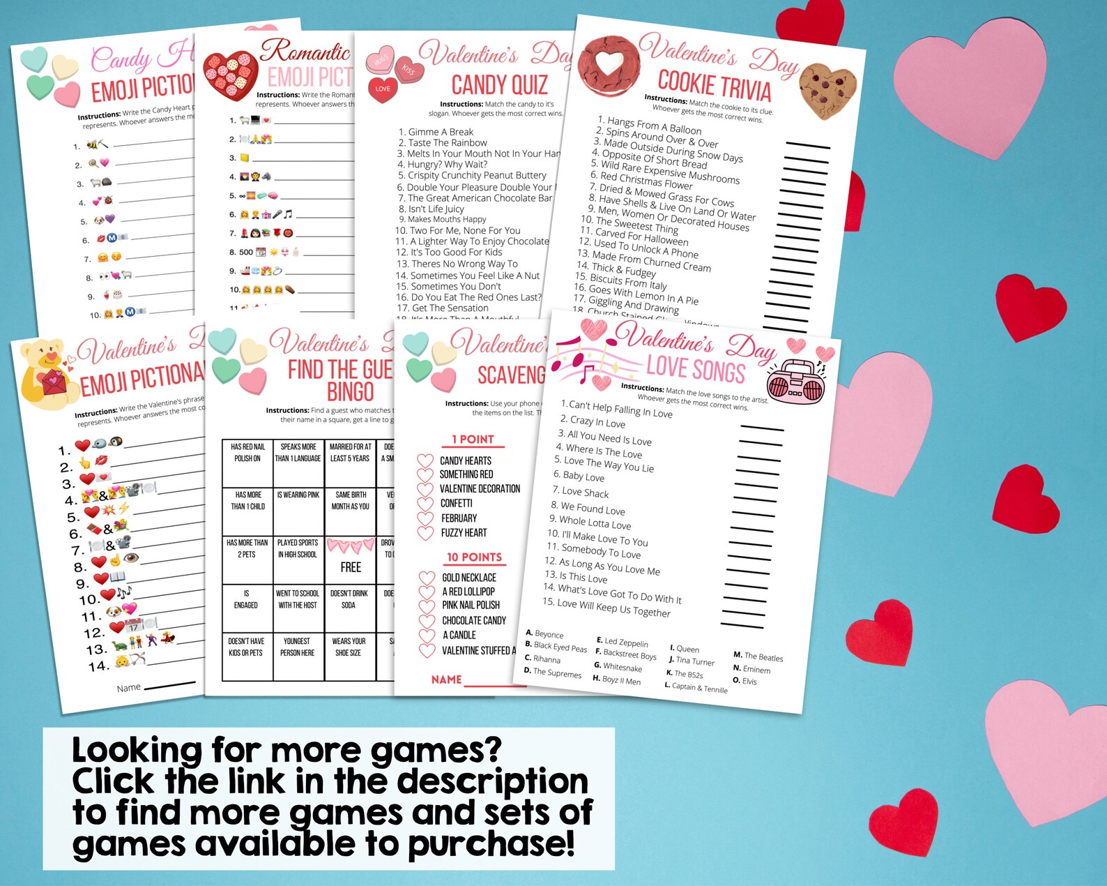 Valentines Day Whats in Your Phone Game Virtual or Printable - Etsy