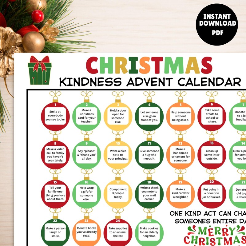 Kindness Family Advent - Etsy