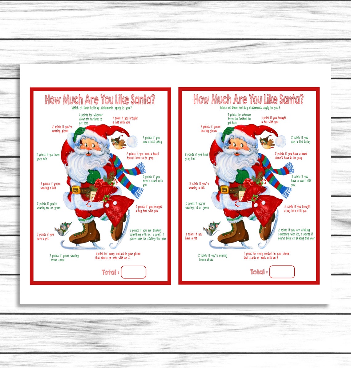 Christmas Game, Santa Claus Game, Christmas Party Game, Xmas Party ...