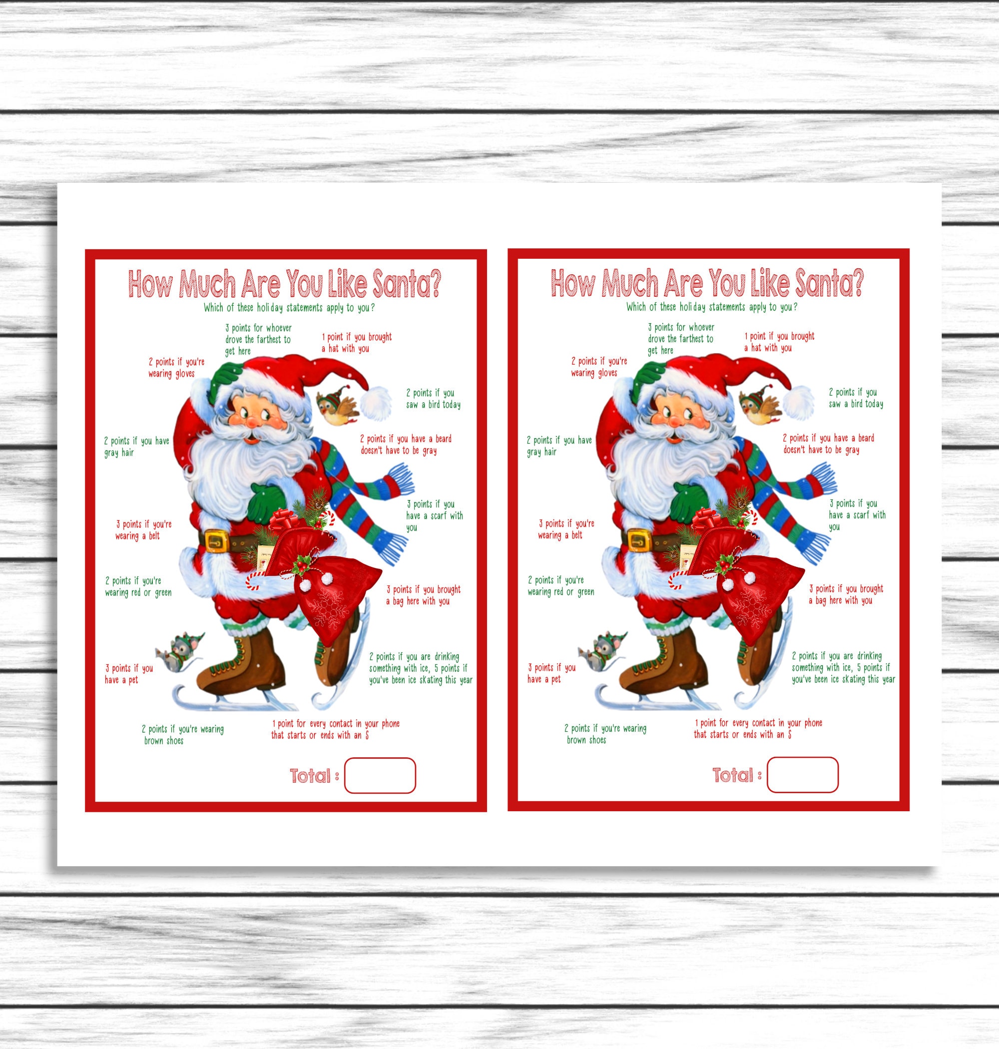 Christmas Game, Santa Claus Game, Christmas Party Game, Xmas Party ...