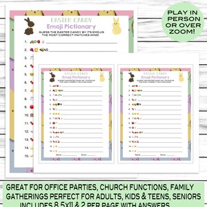 16 Easter Games, Spring Party Games, Trivia, Adults, Kids, Family Games ...